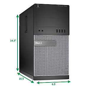 Dell Optiplex 7010 Tower Desktop Computer, Intel i7-3770 Upto 3.9GHz, HD Graphics 4000 4K Support, 32GB RAM, 256GB SSD, DisplayPort, HDMI, DVD, AC Wi-Fi, Bluetooth - Windows 10 Pro (Renewed)