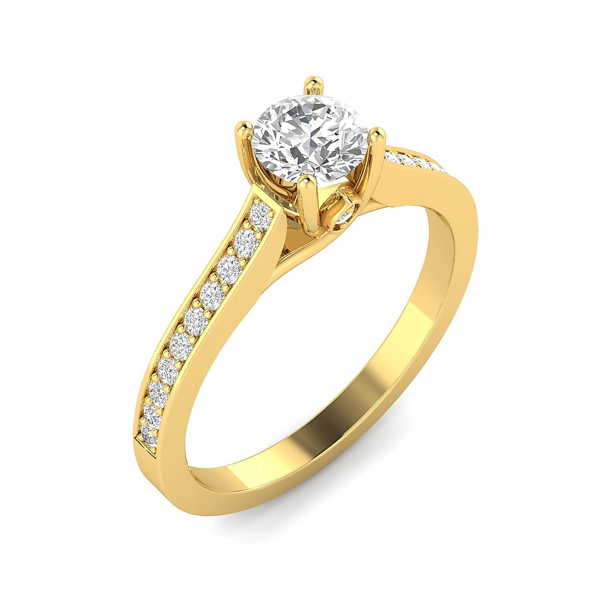 1/2ctw Diamond Engagement Ring in 10k Yellow Gold (H-I, I2-I3)