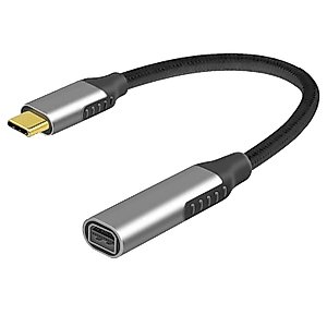 Knaive USB Type C to Female Mini DisplayPort 0.6ft DP Adapter Support 4K@60Hz Compatible with MacBook Pro Dell XPS and USB C Device to Mini DP Monitor/Display