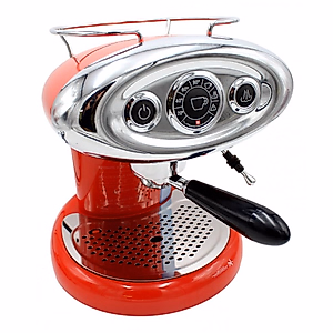 Illy X7.1 Espresso Single-Serve Machine, Barista Quality Espresso Machine with Milk Frother Steam Wand for IperEspresso Capsules, 15bar (Red)