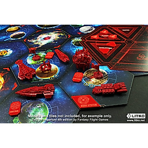 Command & Control Token Set | Compatible with Twilight Imperium 4th Edition | Set of 33 (Red)