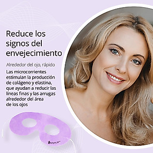 myolift 7E Wellness Conductive Eye Facial Mask Microcurrent Machine - Skin Care Tools for Microcurrent Facial Device - Instant Face Lift, Anti Aging, and Skin Tightening - Up to 10-12 Uses