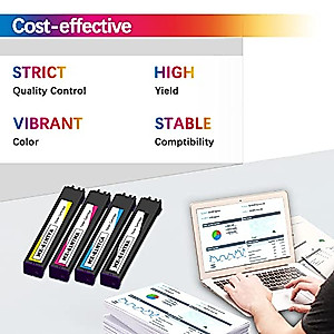 CHENPHON MX-61NT MX61NT Toner Cartridge Replacement for Sharp MX-61NTBA MX-61NTCA MX-61NTMA MX-61NTYA use in Sharp MX-2651 MX-3051 MX-3071 MX-3551 MX-3571 MX-4051 MX-4071 Printer [KCMY-4Pack]