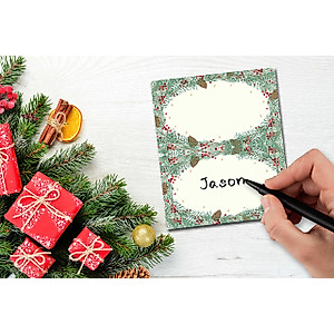 Christmas Table Place Cards, Name Cards, Christmas Place Cards, Food Labels For Christmas, New Year Party, Table Setting, Blank Food Tent Labels, Banquet Table Cards, Buffet Food Label, 25 Pack（C04）