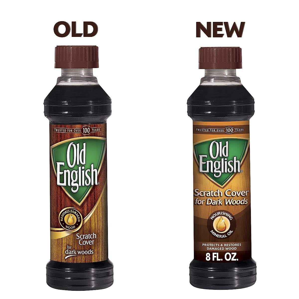 Old English Scratch Cover, 8 Fl Oz (Pack of 1), Browm