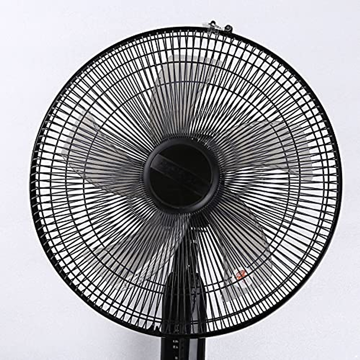 renvena 16 inch Plastic Fan Blade with Nut Cover Replacement for Household Stand/Pedestal Fan Table Fan Accessory No Noice Black with Fan Nut