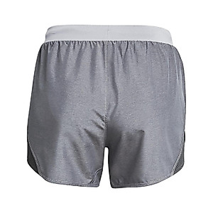 Under Armour Women's Fly By 2.0 Running Shorts , Steel Full Heather (035)/Steel , Large