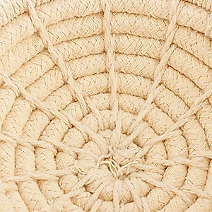 DQITJ Bird Breeding Nest Canary Finch Parrot Weave Cotton Rope Nest Cage Perch Hatching House (5.2 inch)