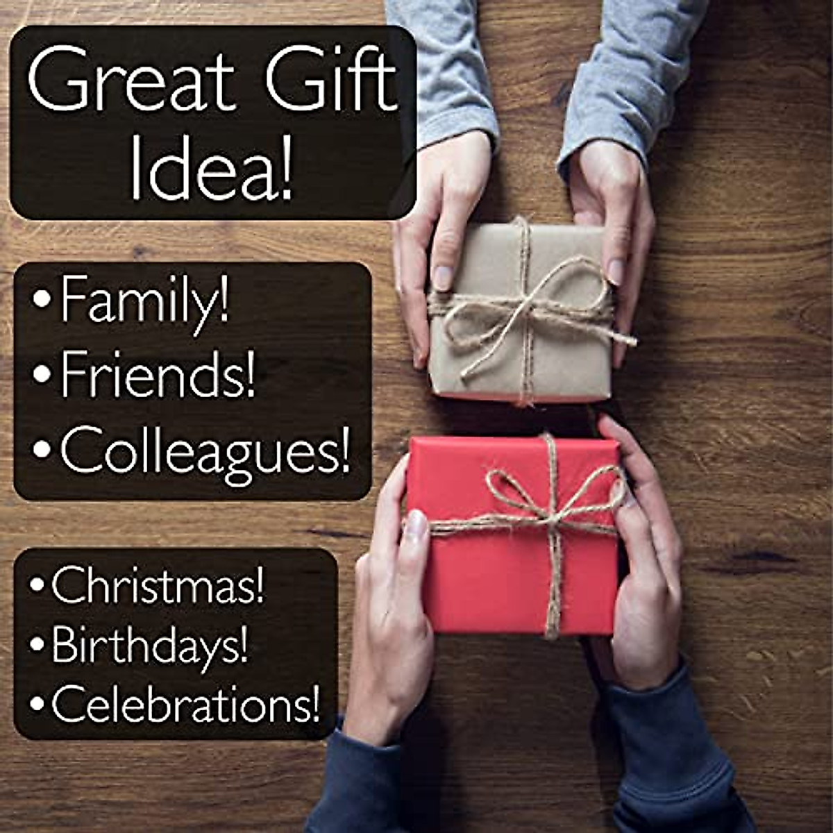 ARTISAN 6 Piece Round Acacia Wood Coaster Sets - Unique Rustic Wood Coasters for Drinks - Drink Cup Coaster Set - Absorbent Coasters with Holder for Coffee Table