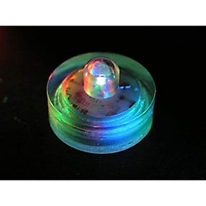 SMARTVIEW Multicolor Submersible LED TeaLights RGB Color Changing for Special Events, Wedding, Christmas, Party Lights (Pack of 10)