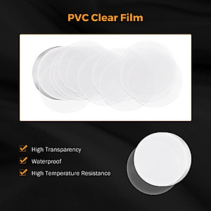 BEAMNOVA 50 Sets of Metal Button Supplies for 32mm 1.26 in (1-1/4 inch) Button Maker Double-Sided Keychain Parts for Button Making Machine Round Badge Crafts Press Maker Supplies