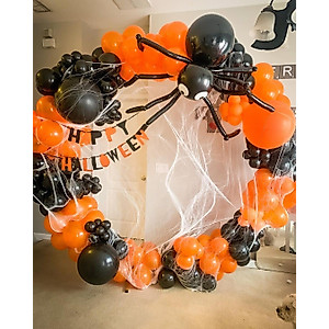 Bezente Orange Balloons Latex Party Balloons - 150 Pack 5 inch Matte Small Orange Helium Balloons for Birthday Wedding Baby Shower Halloween Party Decorations
