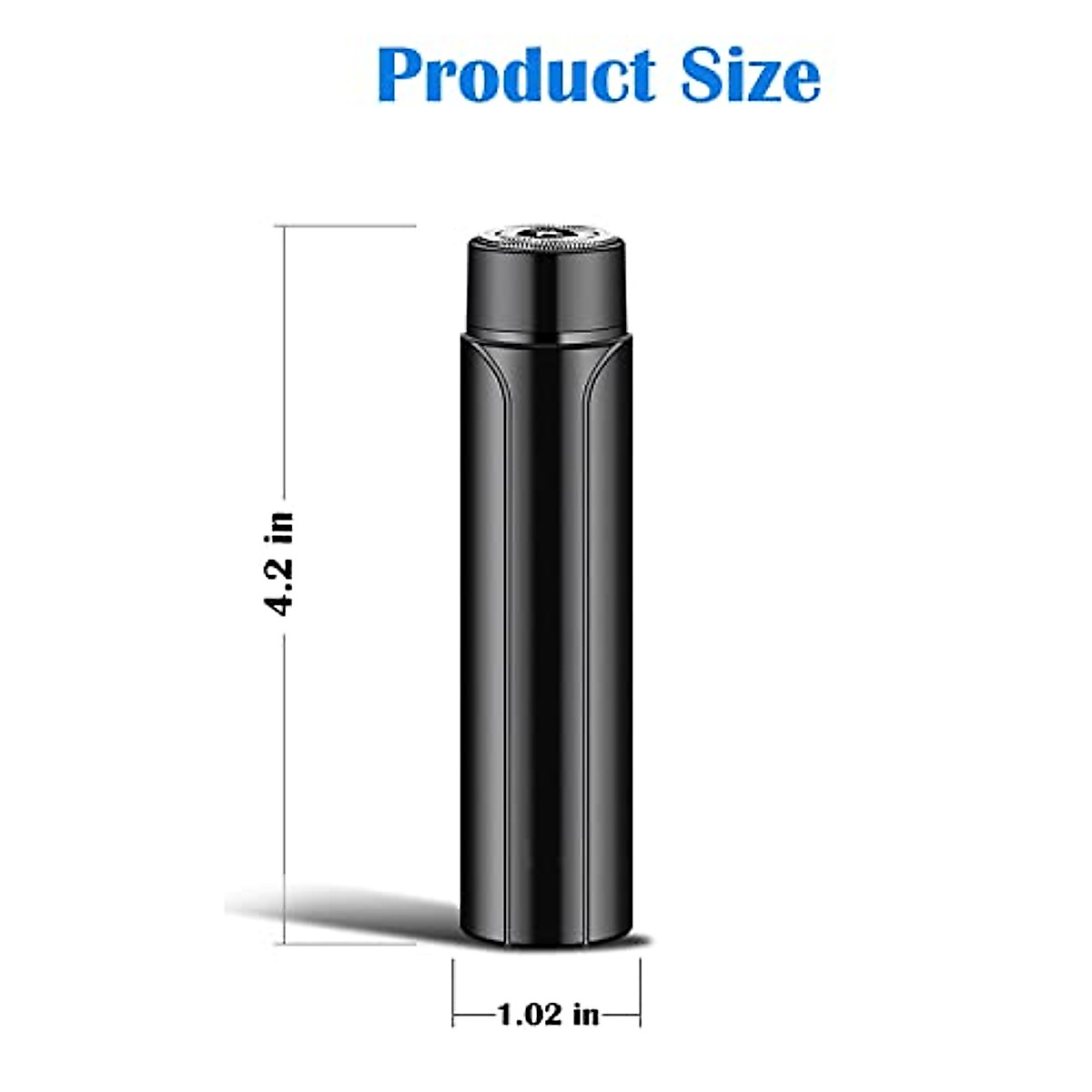 Taanimo Electric Razor Mini Shavers, Portable, USB Rechargeable, Perfect for Travel and Touch-ups, Unisex Electric Razor for Men and Women, Black, 1.0 Count