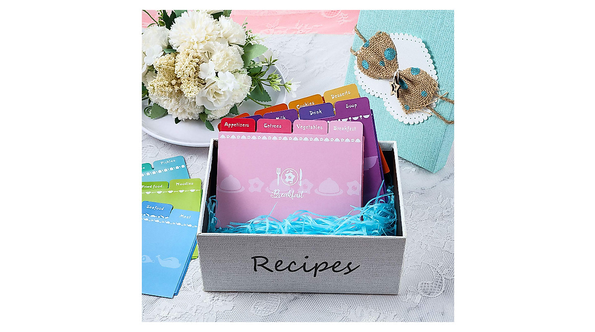 Organize Recipes with Outus 36-Piece Recipe Card Dividers Set