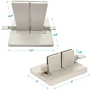 Bowdabra Combo Pack Bow Maker for Ribbon for Wreaths (Set of 4 Tools), Art Supplies Craft Kit Set, Bows for Crafts Wedding Decor, Arts and Crafts for Adults - Wreath Making Supplies Kit, Gray