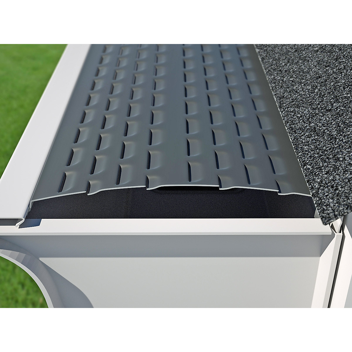 E-Z-GUTTER GUARD EZ-Shield-10 Gutter Guard, Black