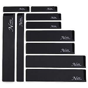 10-Piece Universal Knife Guards are Felt Lined, More Durable, BPA-Free, Gentle on Blades, and Long Lasting. Noble Home & Chef Knives Covers Are Non-Toxic and Abrasion Resistant! (Knives Not Included)