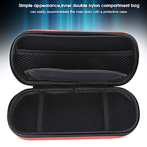 Heayzoki 2Pcs Carrying Case for PSV1000 2000 Console, Portable Storage Bag Protective EVA Hard Carry Case for PSP1000 2000 3000 and Accessories(red)