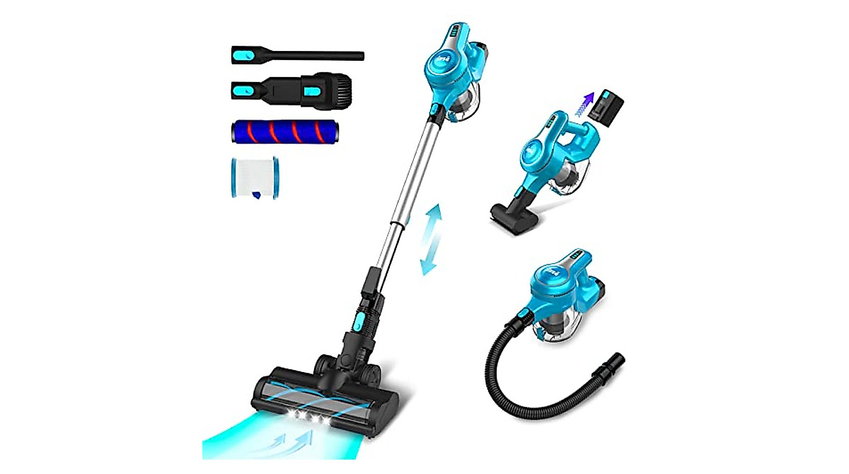 INSE S6T Cordless Vacuum Cleaner - Powerful 10-in-1, Up to 45 Min Runtime