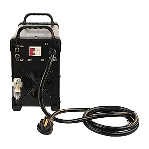 Lotos Supreme LTP7500CNC Non-Touch Pilot Arc CNC Enabled Digital Plasma Cutter, Support THC Torch Height, 220~250V, 1 inch Clean Cut, Brown