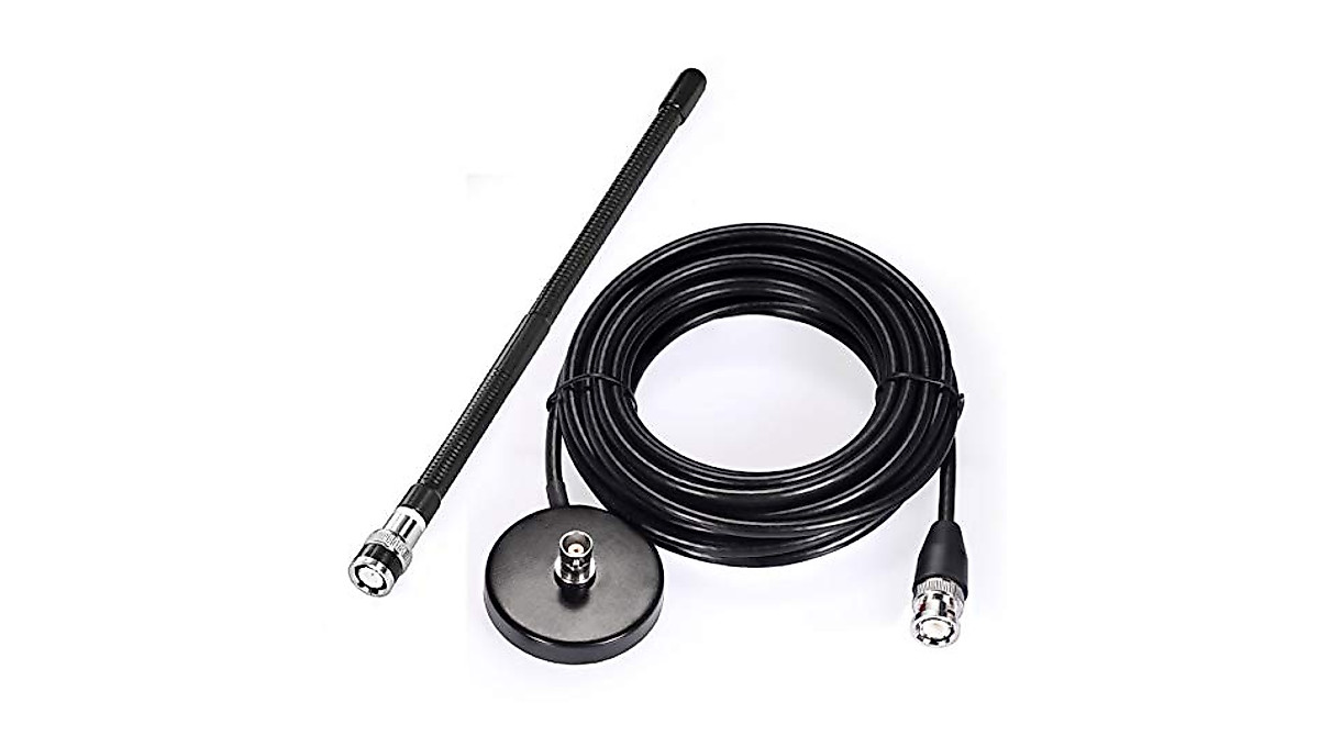 Bingfu 27MHz CB Antenna - Magnetic Base, Soft Whip