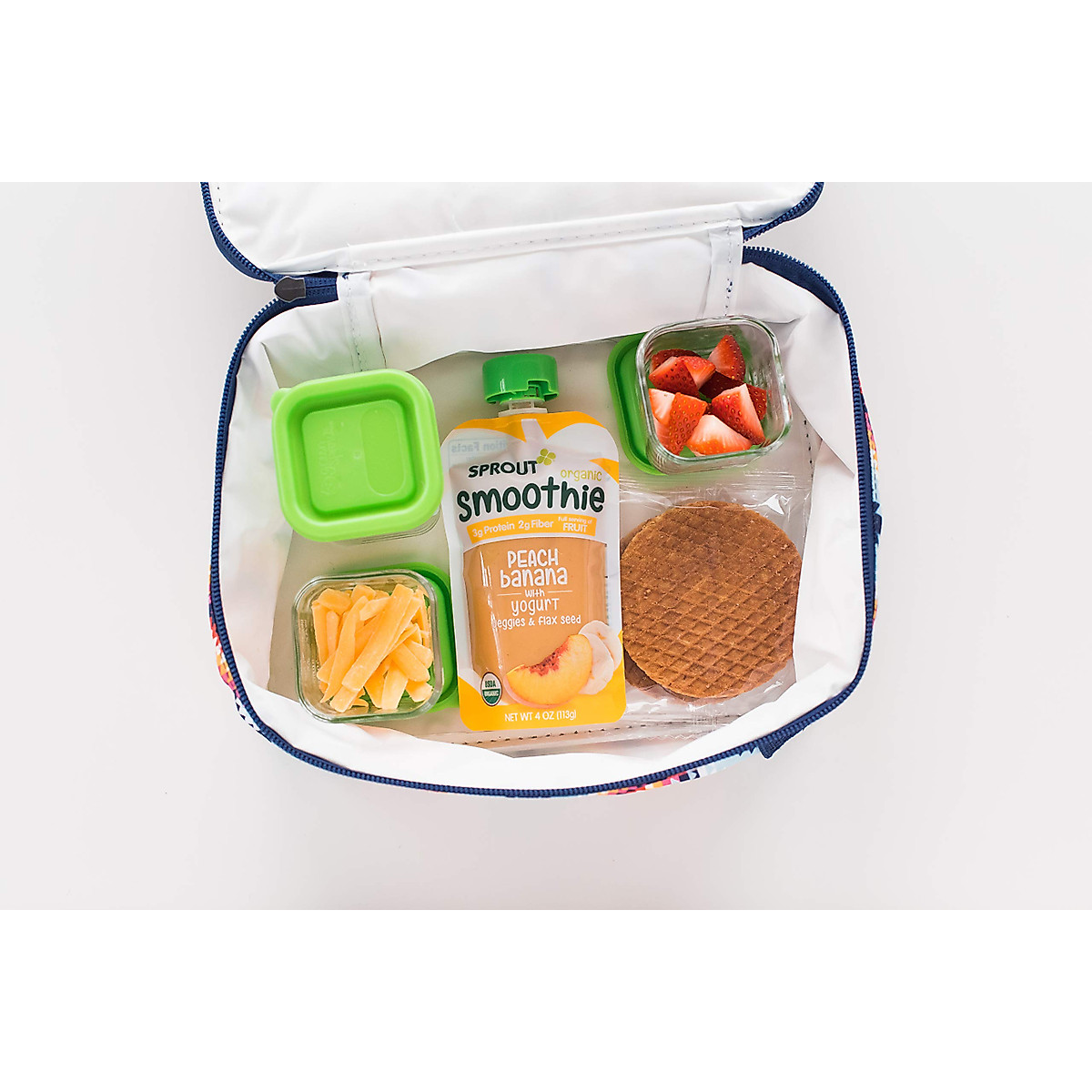 Sprout Organic Toddler Smoothie, Peach Banana w/ Yogurt, 4 Ounce Pouch (Pack of 6)