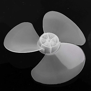 CHICTRY 12 Inch Fan Blade 3 Leaves Plastic Fan Blade Replacement for Household Standing Pedestal Fan Table Fanner General Accessories White One Size
