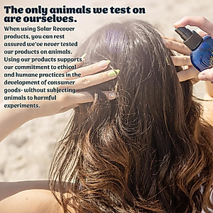 Solar Recover All Natural Hair Conditioner for Sun Damaged Hair - Leave-In Spray (8 oz) - Hydrating Detangler for Dry, Damaged Hair