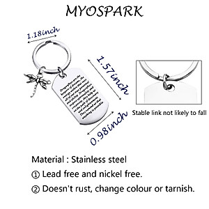 MYOSPARK Dragonfly Keychain Graduation Gift Dragonfly Lovers Gift Encouragement Gifts for Her (Dragonflies Keepers KC)