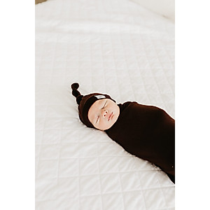 Large Premium Knit Baby Swaddle Receiving Blanket "Moose" by Copper Pearl