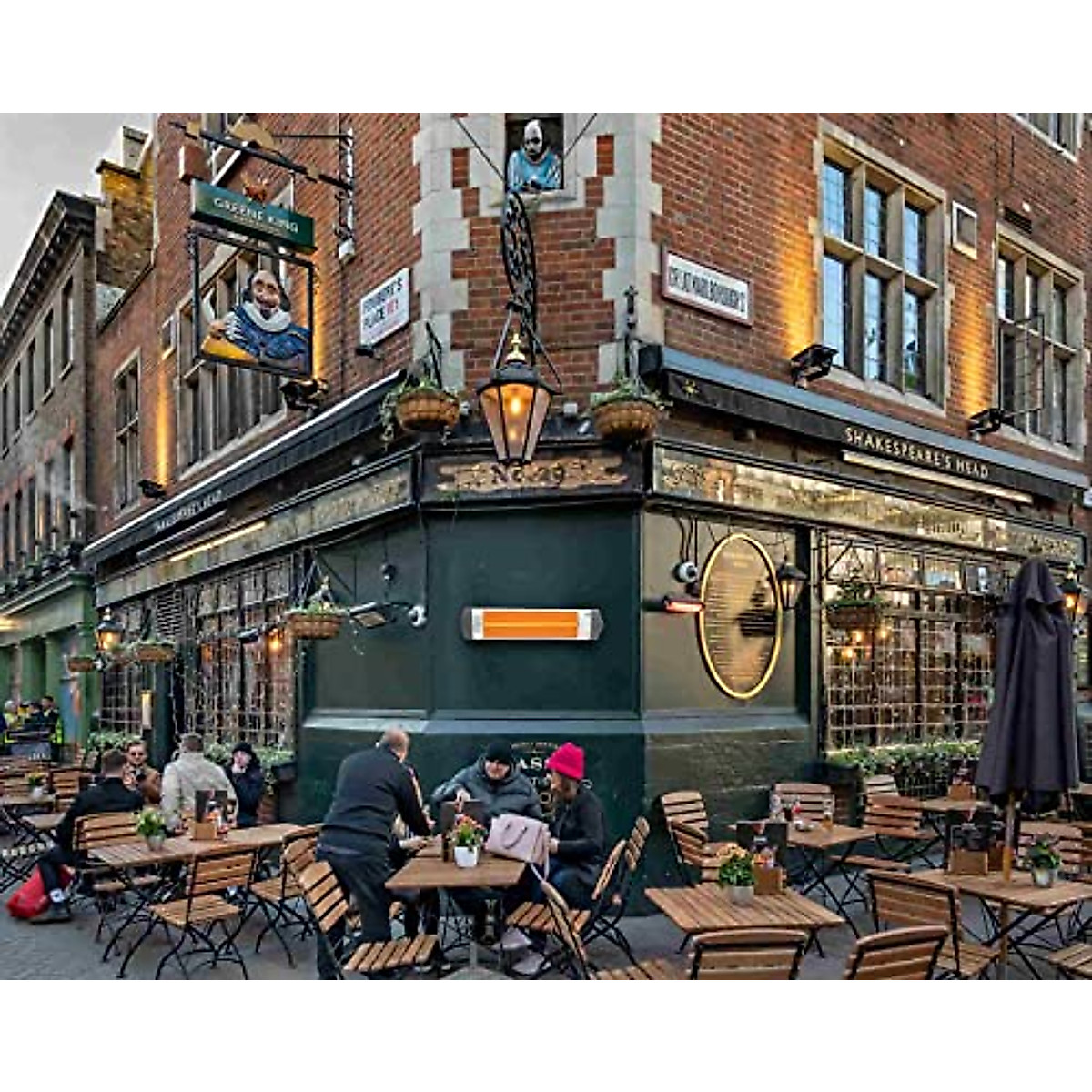 Econat C-15 | 1500-Watt Electric Heater with Thermostat | Energy Efficient Heater for Indoor and Outdoor