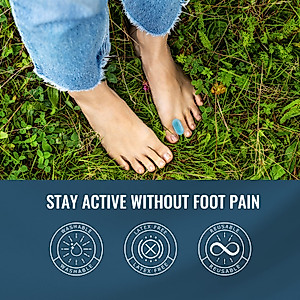 Welnove Upgraded Gel Toe Separators – 12-Pack Bunion Pads – Toe Spacers for Straightening Overlapping Toes, Bunions, Calluses – Soft Silicone Bunion Corrector for Men and Women