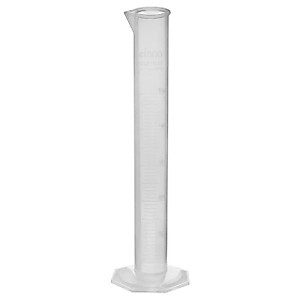 EISCO Polypropylene Graduated Cylinder, Octagonal Base, 50ml (Pack of 12)