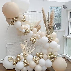 White Balloons Different Sizes, 106 Pieces White Balloon 18''+12''+10''+5'' Latex Balloon for Baby Shower, Wedding, Birthday Party Balloons