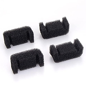Comsmart Cat Fountain 4 Sponge Filters Replacement, Pet Dog Fountain Sponge Foam Filters for Round and Cubic Stainless Steel Top Cat Water Fountain Automatic Drinking Water Dispenser