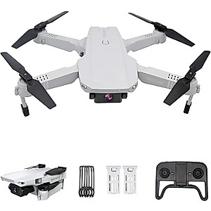 Drone with Camera 2K HD for Adults, Dual Camera Six-axis Gyroscope WiFi FPV Live Video RC Quadcopter with Gesture Operation, Smart Follow, Altitude Hold, Headless Mode, 2 Batteries