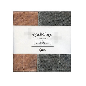 IPPINKA Nawrap Binchotan Charcoal Dishcloths, Set of 3 - Tea Brown, Pink & Moss Green