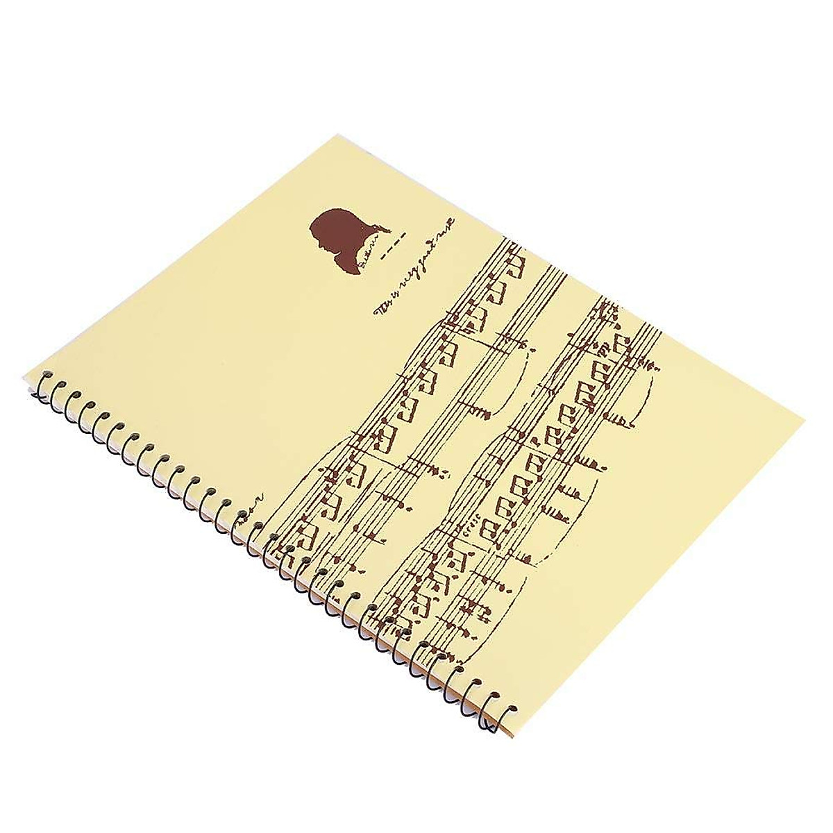 Songwriting Music Notebook, Notebook, Music Paper, 50 Pages Staff Stave Manuscript for Writer Music(Yellow sheet music pattern) [Unknown Binding]