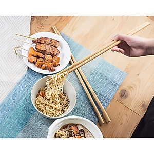 Juvale Cooking Chopsticks - 10-Pack Extra Long Cooking Chopsticks, For Cooking, Frying, Hot Pot, Noodles in Chinese and Japanese Style, Natural Bamboo, 16.5 Inches