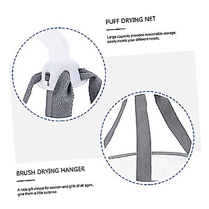 STOBAZA 2pcs Powder Puff Clothes Basket Mini Powder Puff Beauty Sponge Collapsible Clothes Rack Drying Basket Cloth Drying Hanger Drying Rack Drying Net Beauty Egg Drying Basket Small