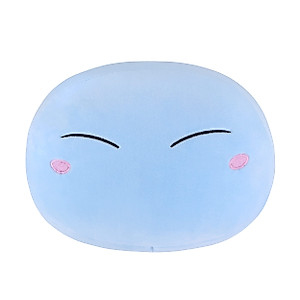 Roffatide Anime That Time I Got Reincarnated as a Slime Pillow Rimuru Tempest Plush Stuffed Throw Pillows for Bed Couch Soft Birthday Gift Blue 11 inch