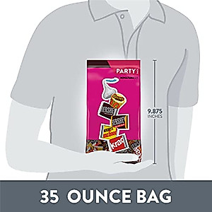 HERSHEY'S and REESE'S Assorted Chocolate Flavored Candy Party Pack, 35 oz