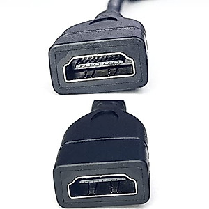 MYUANGO HDMI Male to Female Extender Cable Short HDMI Extender Convenient for Fire TV Stick, Google Chrome Cast, Roku Stick, HDTV, Laptop and PC