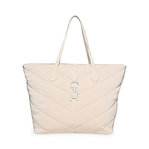 Steve Madden WORKINC Quilted Tote, Bone
