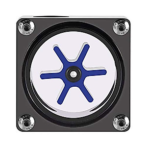 Diyeeni Flow Meter Indicator, G1/4 Thread PC Flow Meter, 6 Impeller 3 Ways PC Water Cooling Flow Meter, with Silicone Sealing Ring