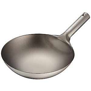 EBM Pure Titanium Ultra Lightweight Wok 10.6 inches (27 cm)