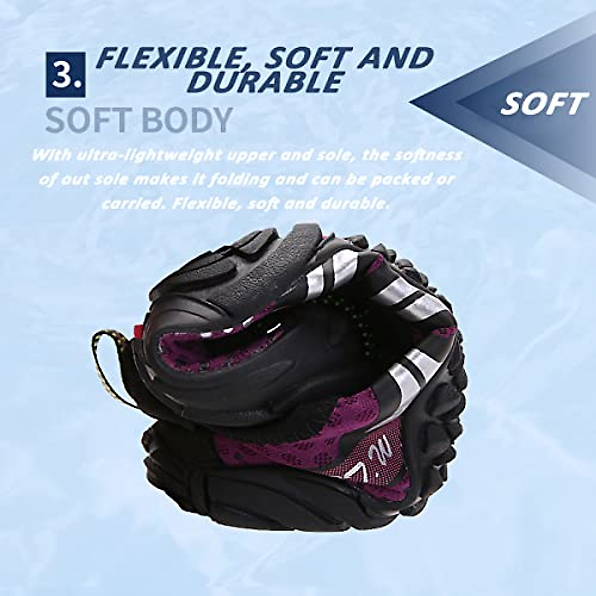 OYUXMAS Mens Womens Water Shoes Beach Barefoot Swim Pool Shoes Socks Anti-Slip Breathable Quick Dry Lightweight Slip-on Walking Aqua Sports Park Boating Fishing Diving Surfing Outdoor Sport Hiking