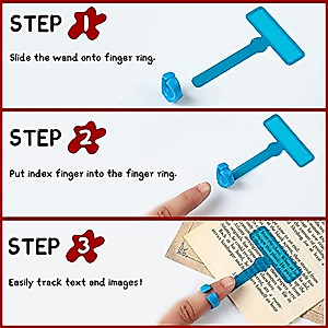 QONIA 25 Pieces Dyslexia Strips Guide Strips Animal Bookmarks Finger Tracking Rulers