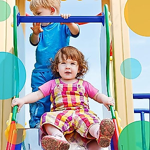 Set of 6 Monkey Bars Ladder Rungs Playground Sets for Backyards Steel Swing Set Accessories Playground Equipment Outdoor Climbing Kits for Children Outdoor Indoor Playroom Supplies (Blue,16.5 Inch)