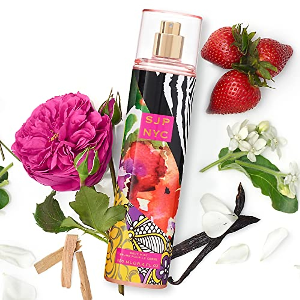 SJP NYC Body Mist For Women - Adventurous, Enticing Fragrance - Cocktail Of Floral, Fruity, And Musky Notes - A Blend Of City-Inspired Scents - 8.4 Oz